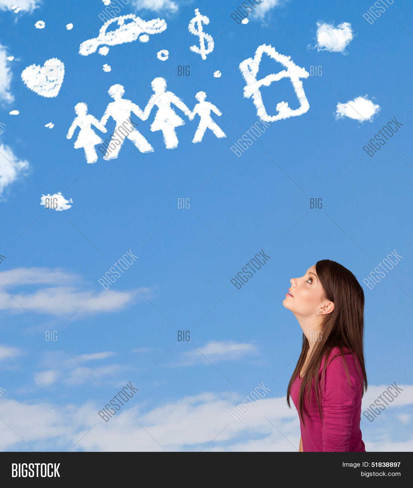 Young Girl Daydreaming Image & Photo (Free Trial) | Bigstock
