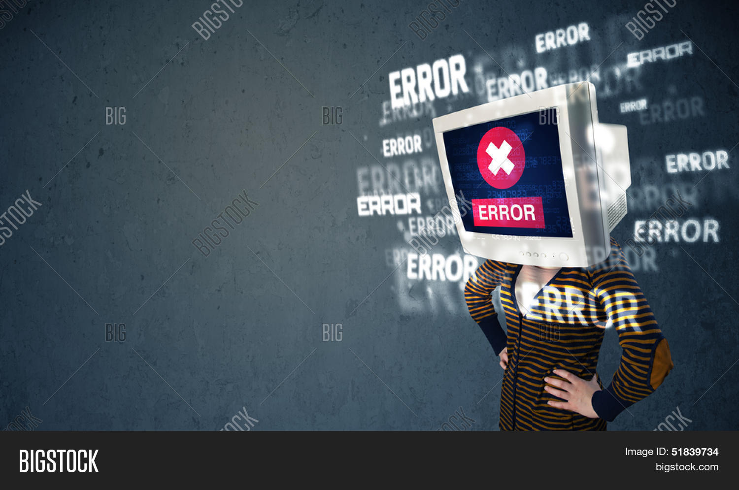 Female Monitor Head Image & Photo (Free Trial) | Bigstock