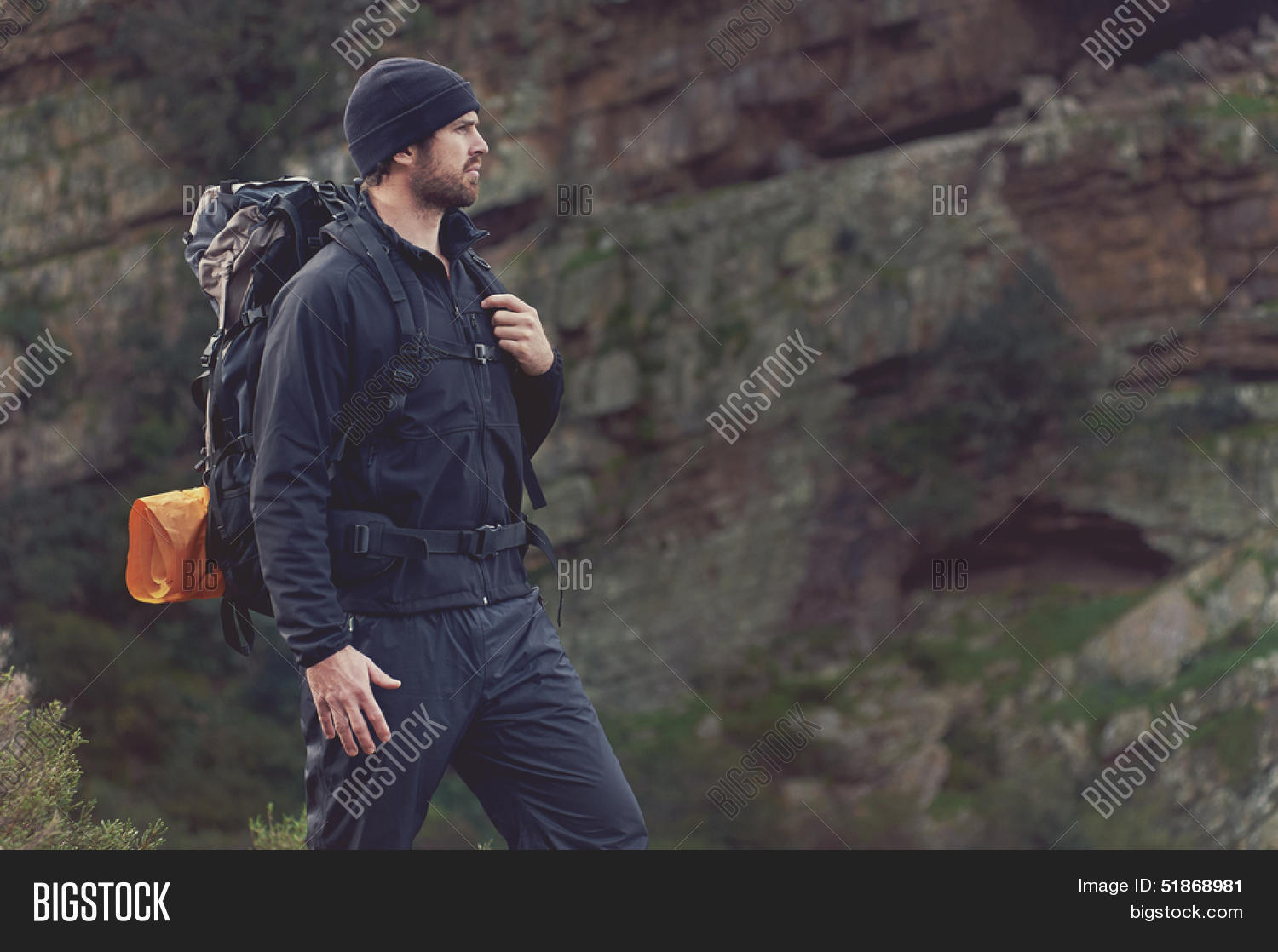 Adventure Man Hiking Image & Photo (Free Trial) | Bigstock