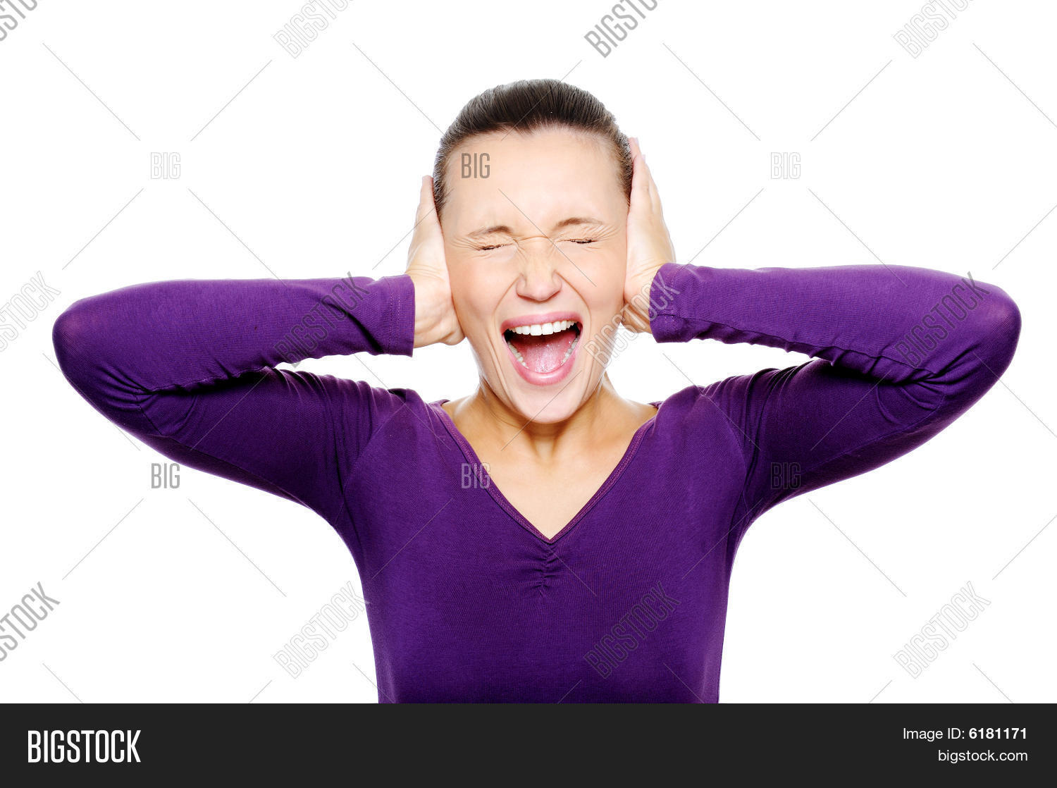 Screaming Female Face Image & Photo (Free Trial) | Bigstock