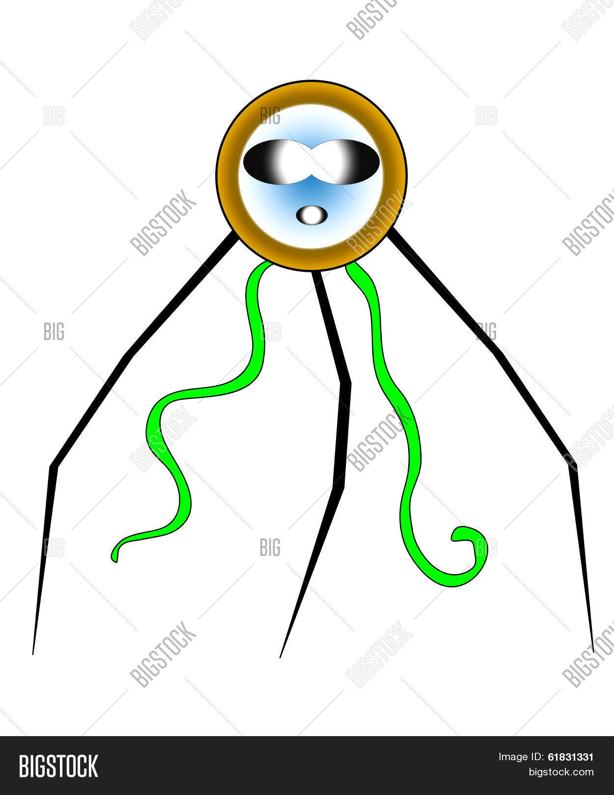 Cartoon Alien Tripod Image & Photo (Free Trial) | Bigstock