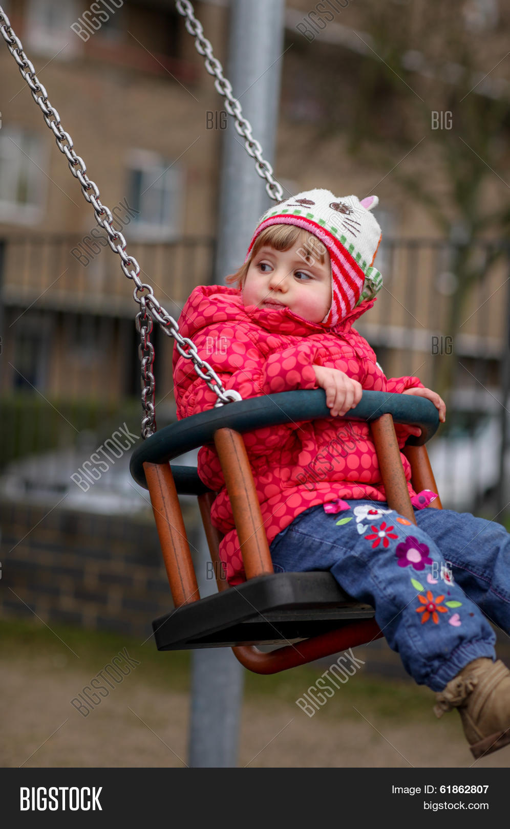 Little Girl On Swing Image & Photo (Free Trial) | Bigstock