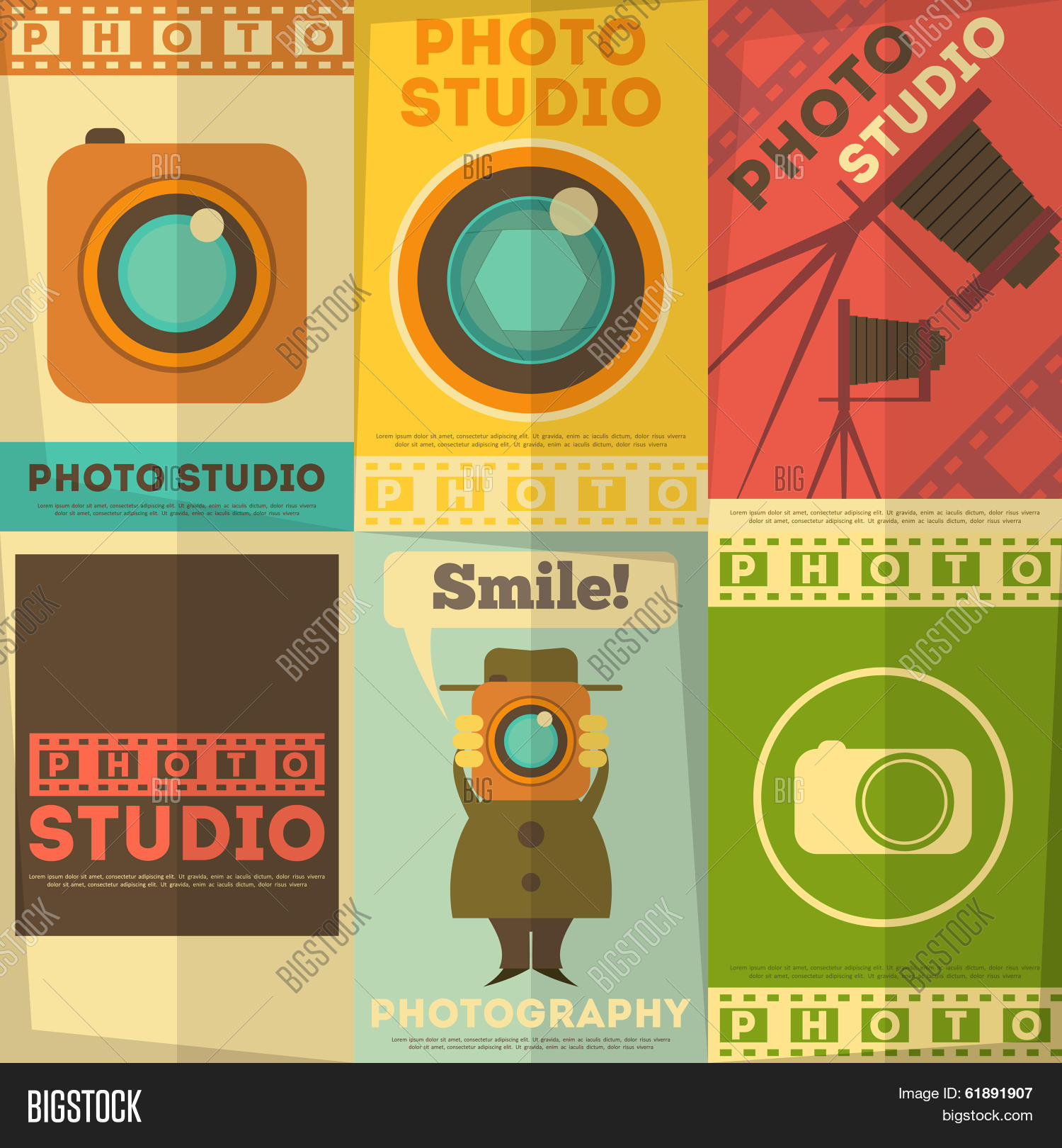 Photo Studio Poster Vector & Photo (Free Trial) | Bigstock