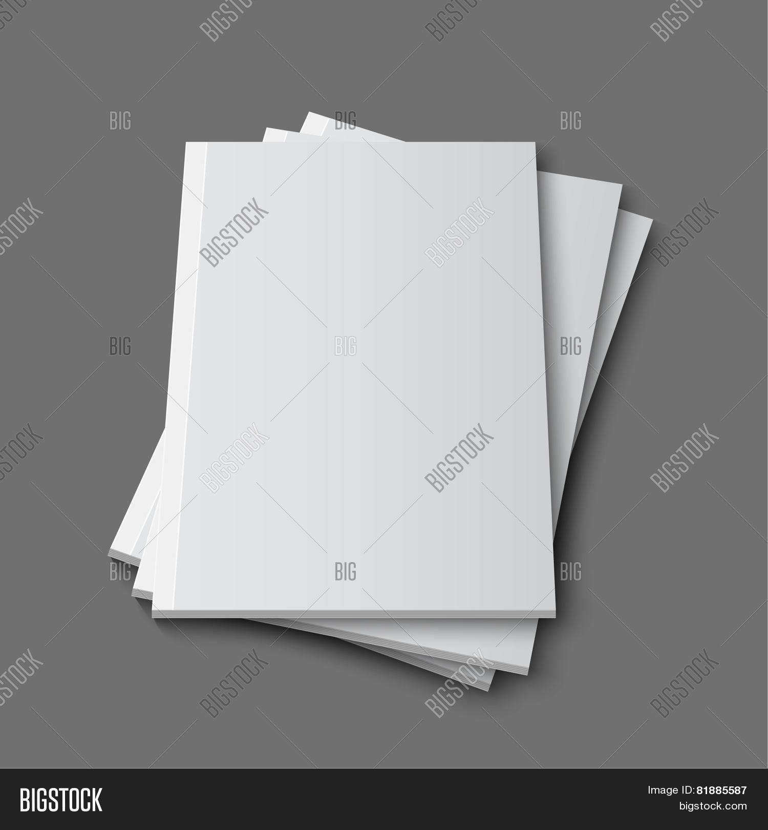 Blank Empty Magazine Vector & Photo (Free Trial) | Bigstock