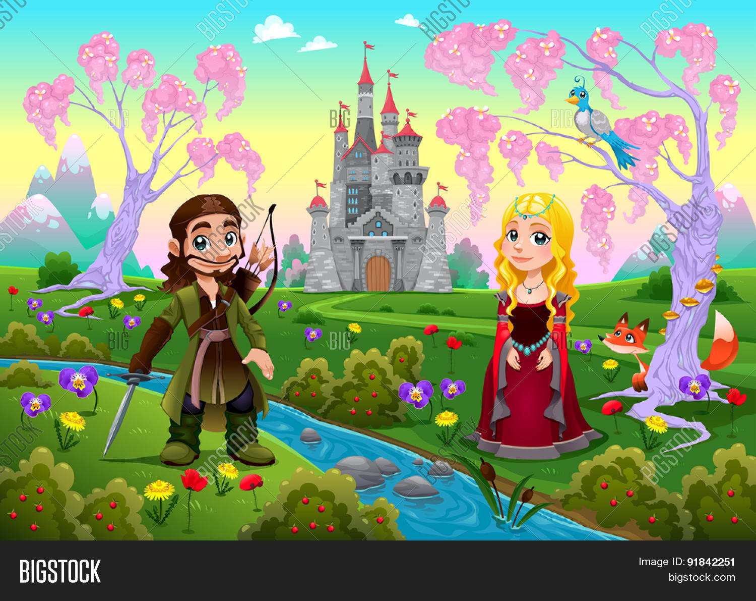 Medieval Couple Vector & Photo (Free Trial) | Bigstock