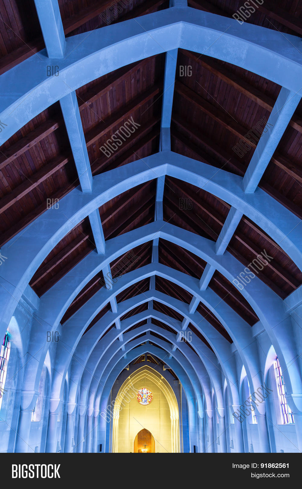 Blue Light On Arches Image & Photo (Free Trial) | Bigstock