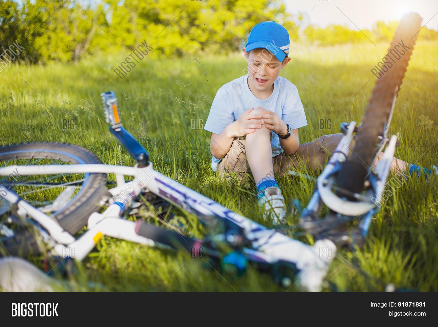 Crying Boy Bleeding Image & Photo (Free Trial) | Bigstock