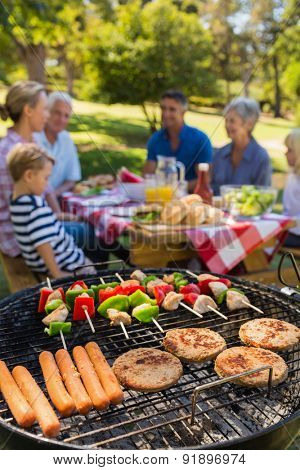 Family Doing Barbecue Image & Photo (Free Trial) | Bigstock