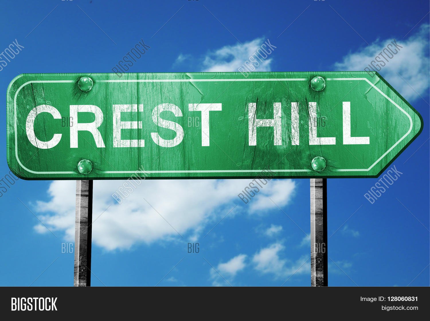Crest Hill Road Sign Image & Photo (Free Trial) | Bigstock