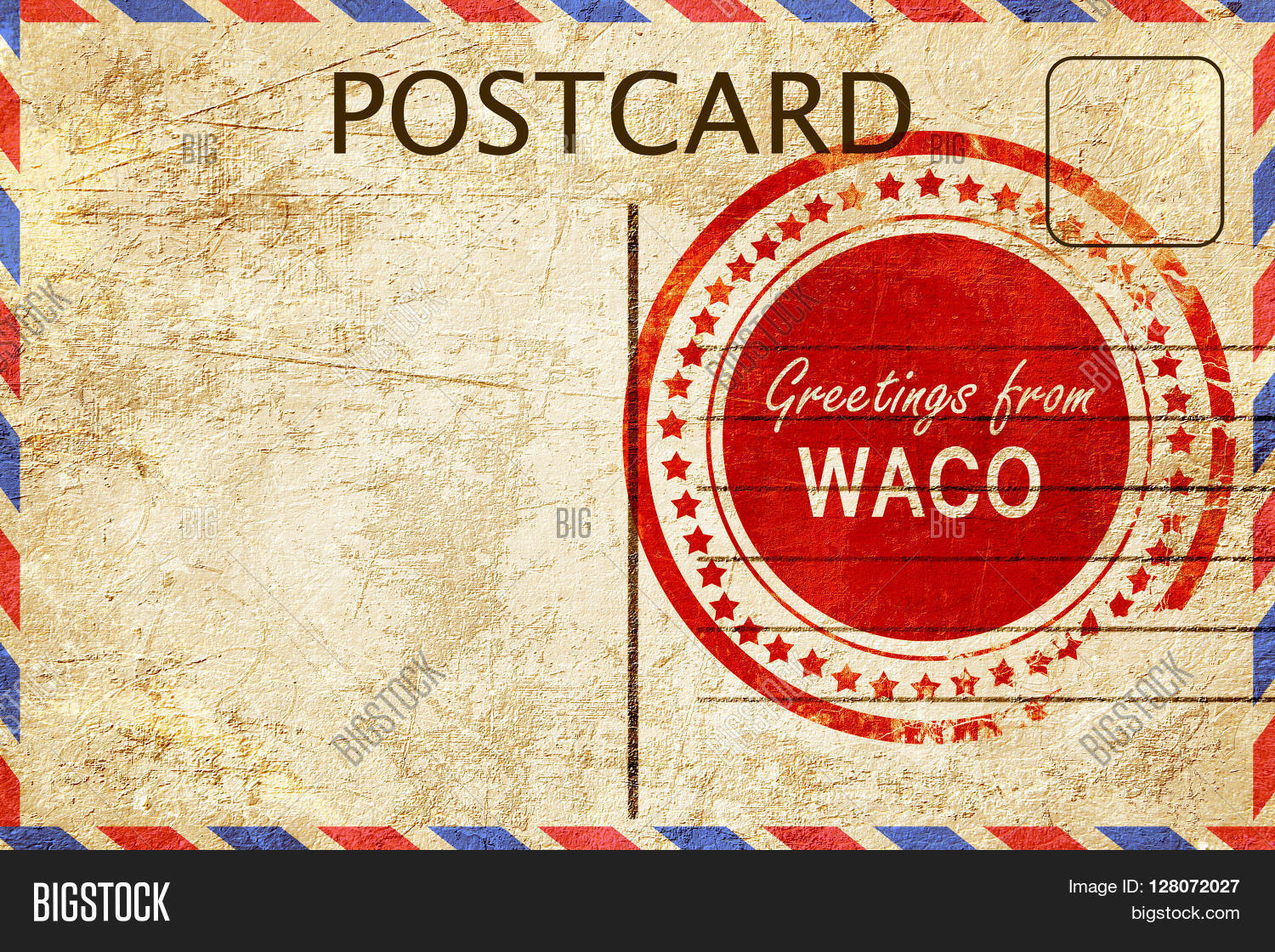 Waco Stamp On Vintage Image & Photo (Free Trial) | Bigstock