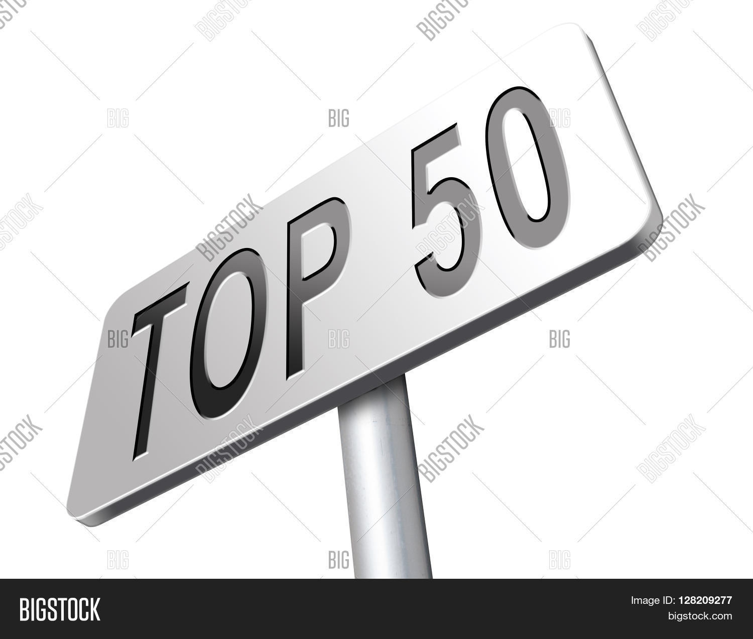 Top 50 Charts List Pop Image & Photo (Free Trial) | Bigstock