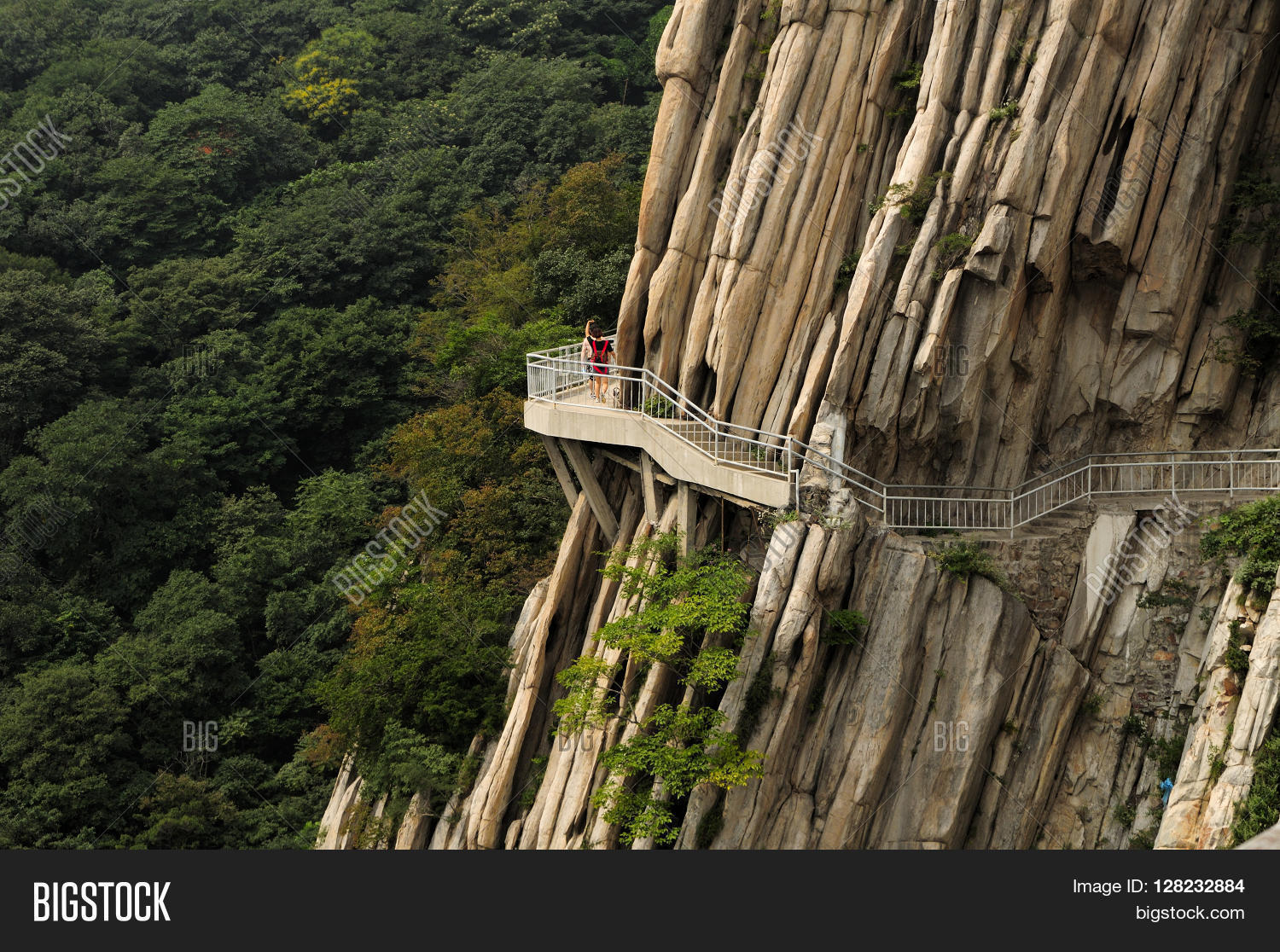 Cliff Walkway On Mount Image & Photo (Free Trial) | Bigstock