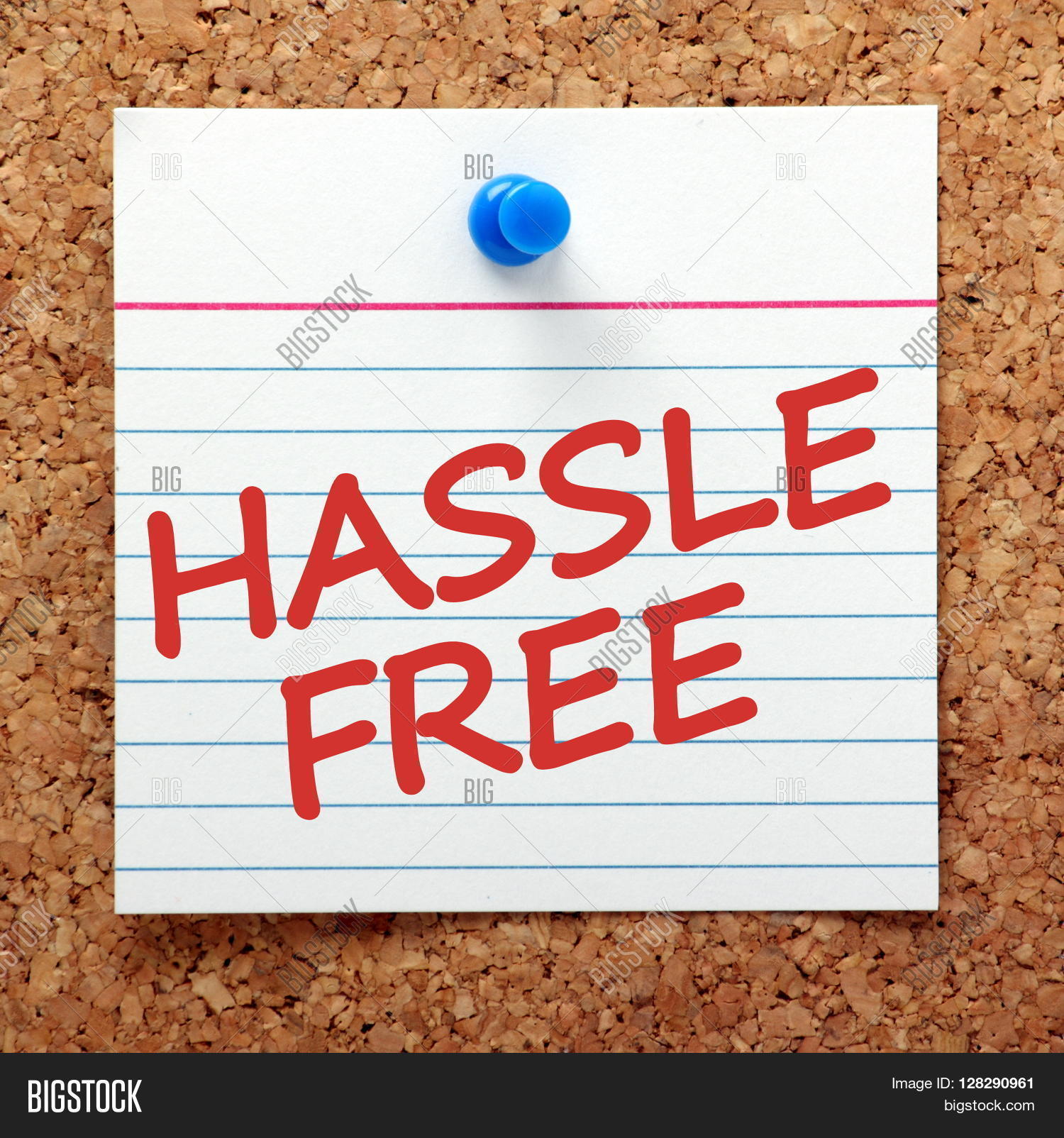 Words Hassle Free Red Image & Photo (Free Trial) | Bigstock