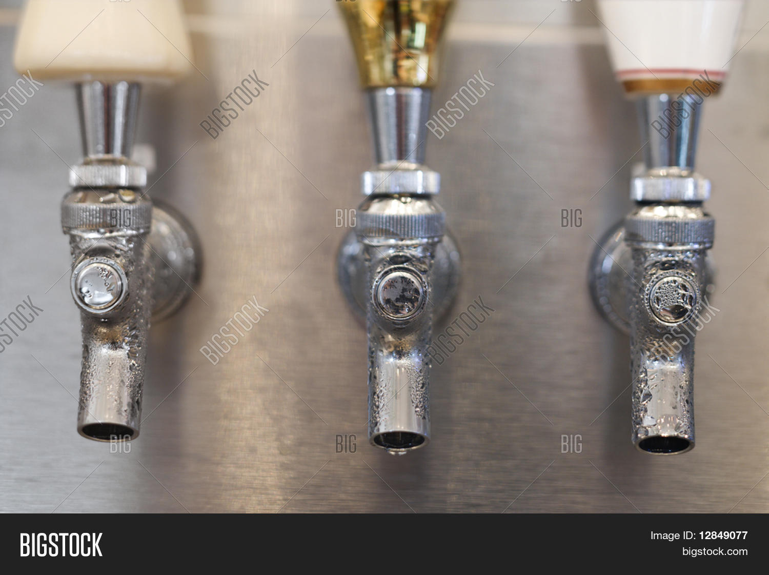 Three Beer Tap Spouts Image & Photo (Free Trial) | Bigstock