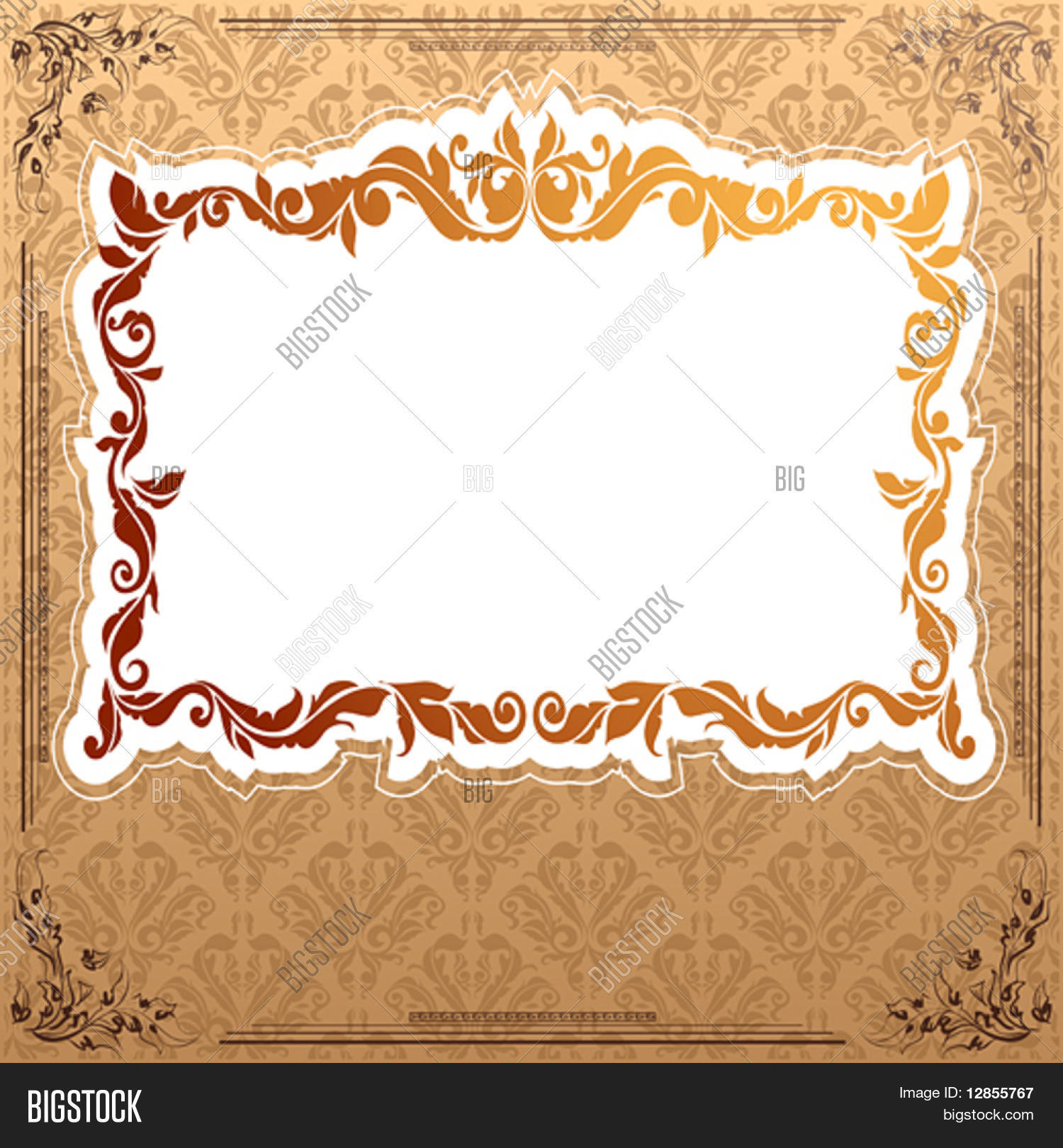 Gold Vector Frame Vector & Photo (Free Trial) | Bigstock
