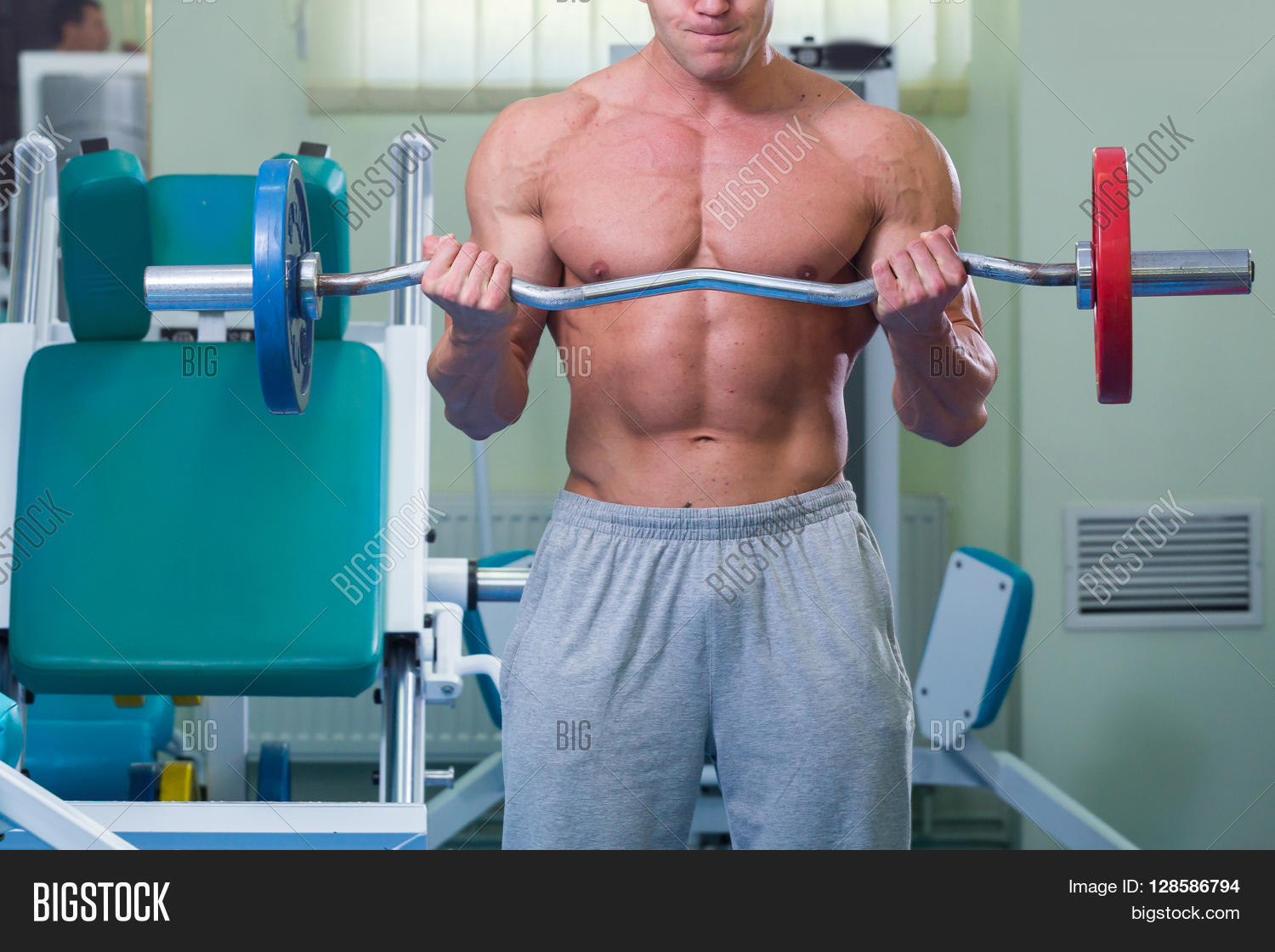 Man Gym Pumping Image & Photo (Free Trial) | Bigstock