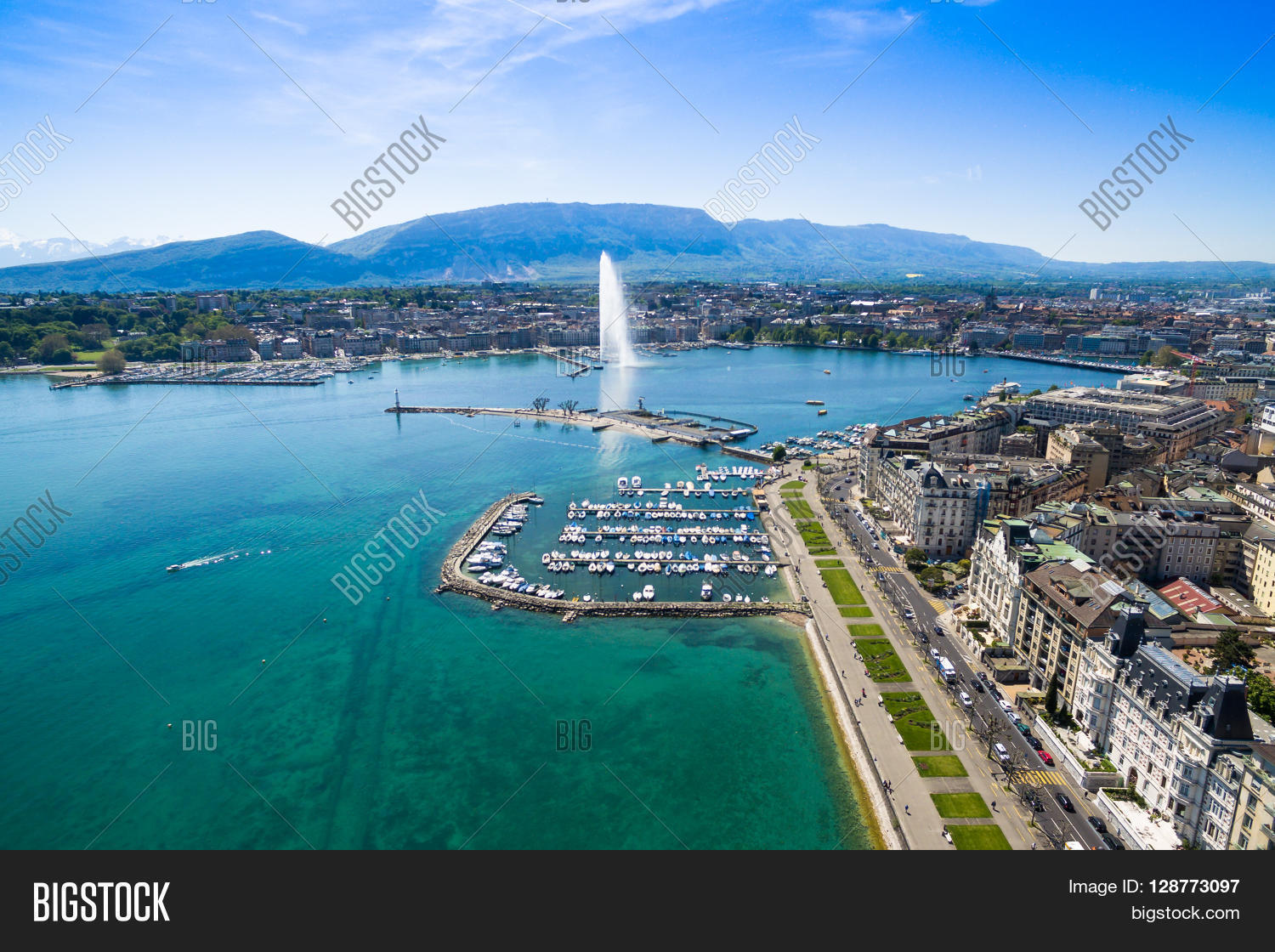 Aerial View Leman Lake Image & Photo (Free Trial) | Bigstock