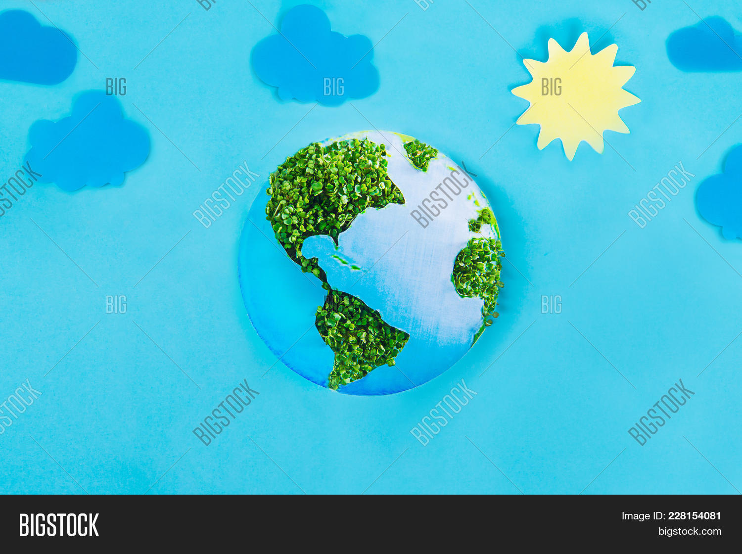 Earth Model Made Paper Image & Photo (Free Trial) | Bigstock