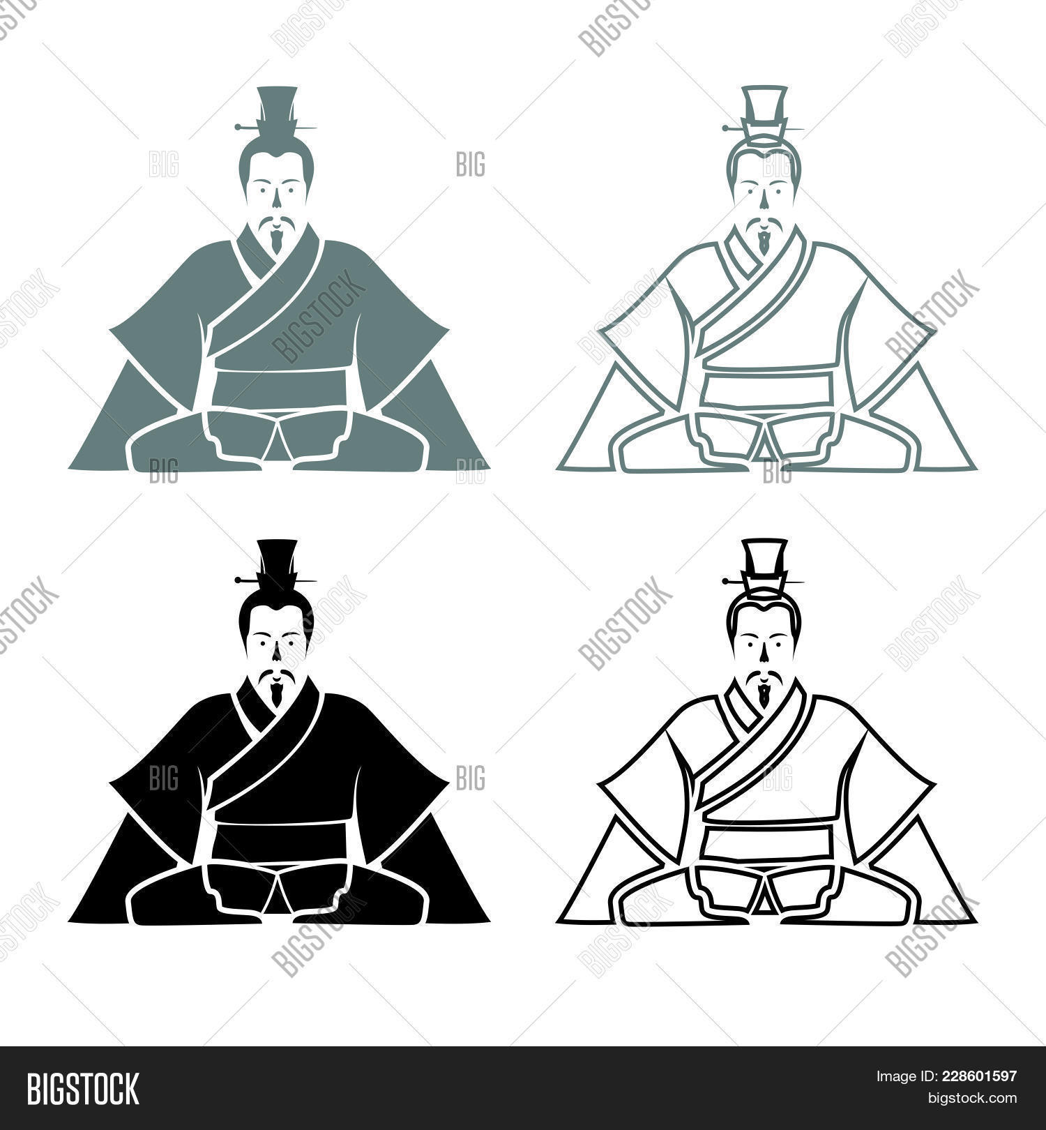 Emperor China Iconset Vector & Photo (Free Trial) | Bigstock