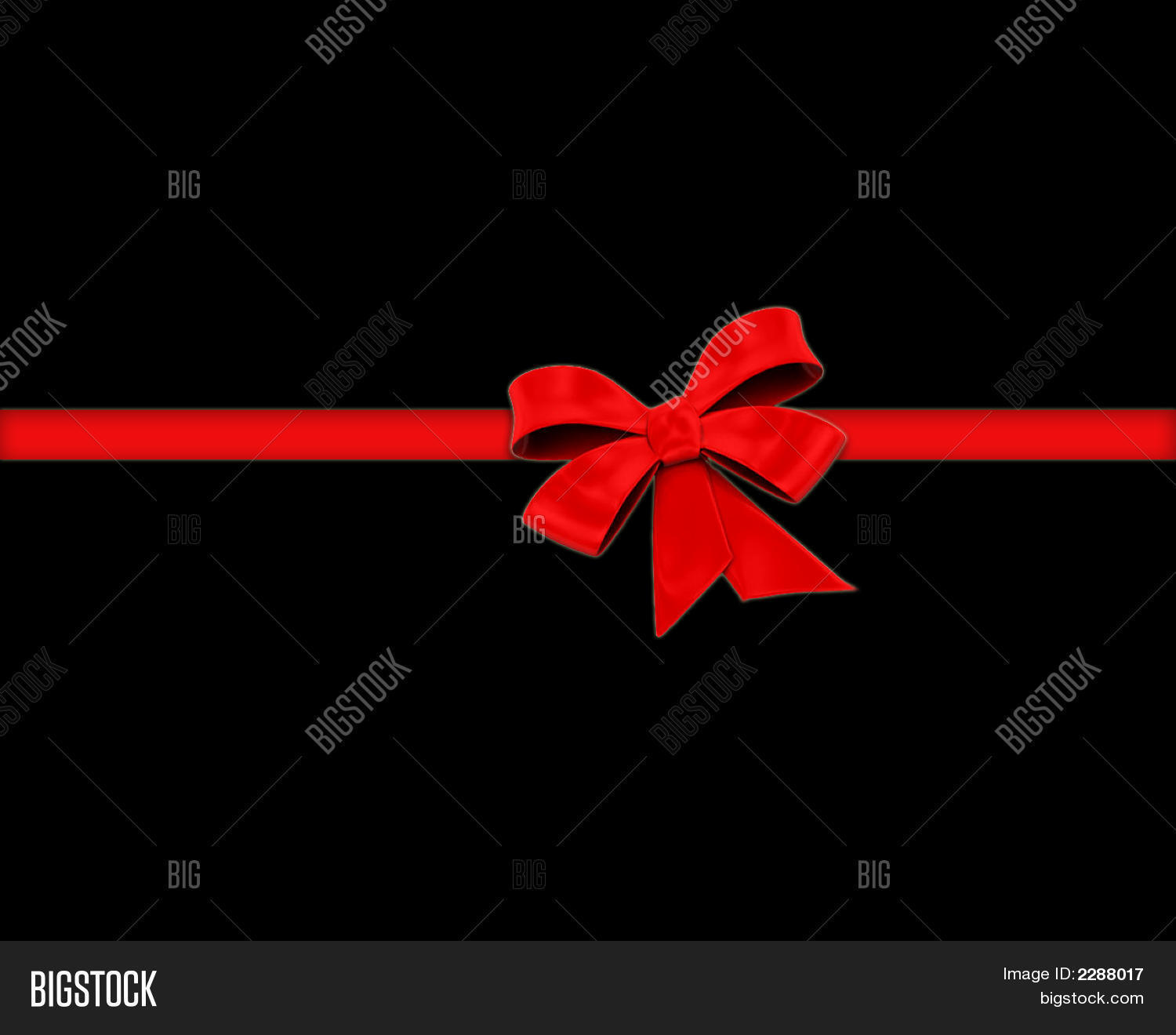 Red Ribbon Bow - 3D Image & Photo (Free Trial) | Bigstock