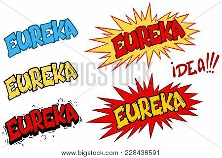 Cartoon Comic Eureka Vector & Photo (Free Trial) | Bigstock