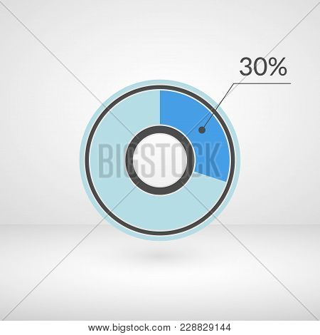 30 Percent Pie Chart Vector & Photo (Free Trial) | Bigstock