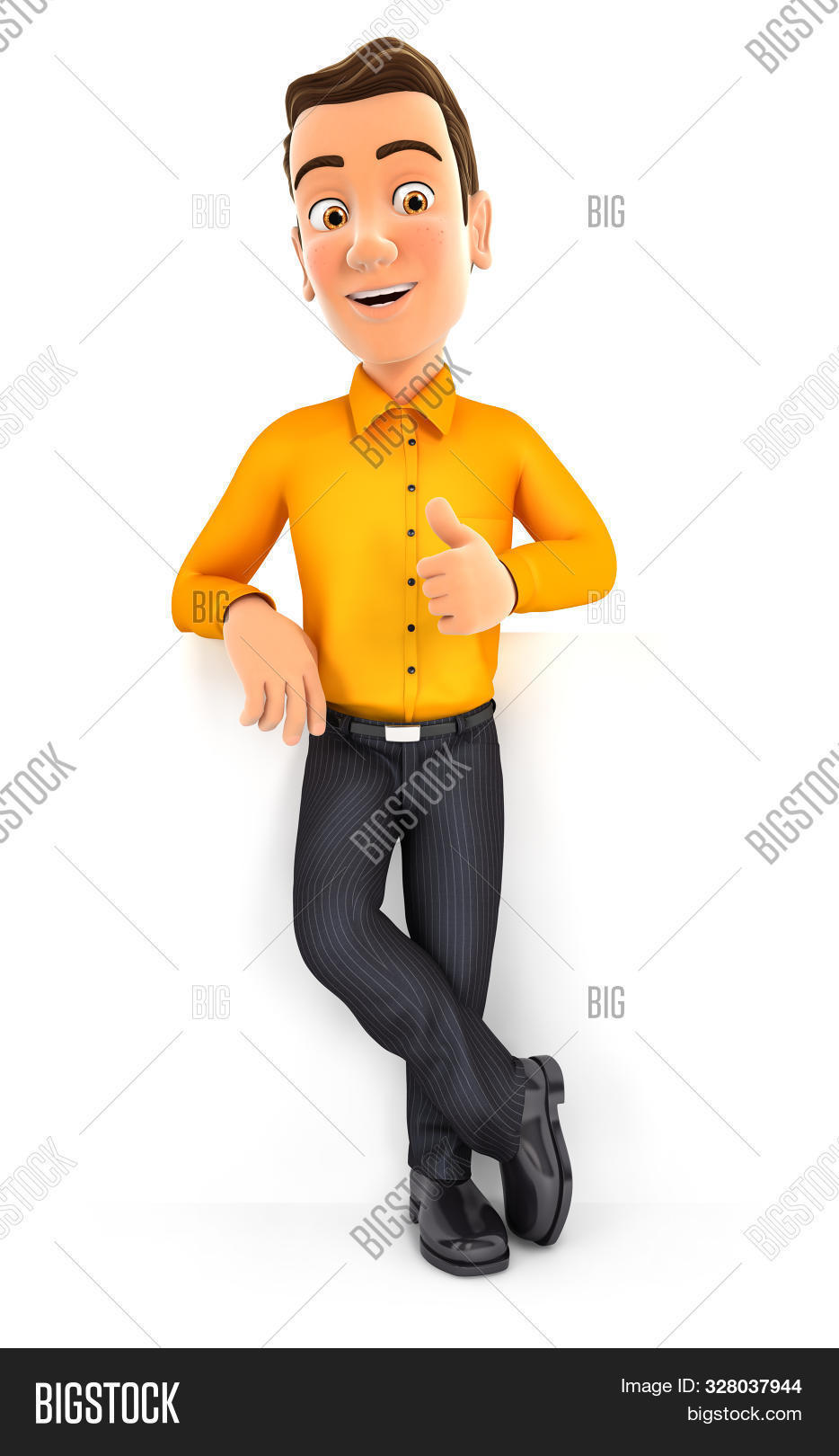 3d Man Standing Front Image & Photo (Free Trial) | Bigstock