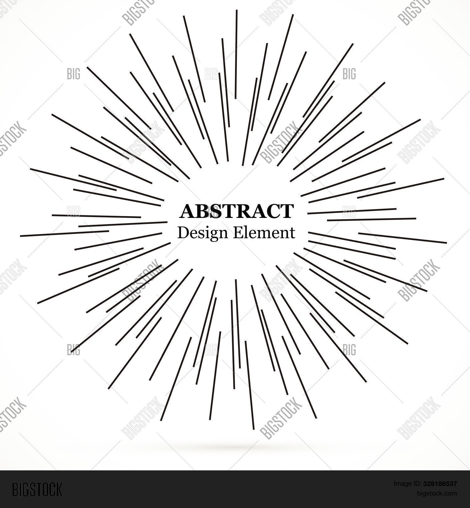 Bursting Lines.set Vector & Photo (Free Trial) | Bigstock