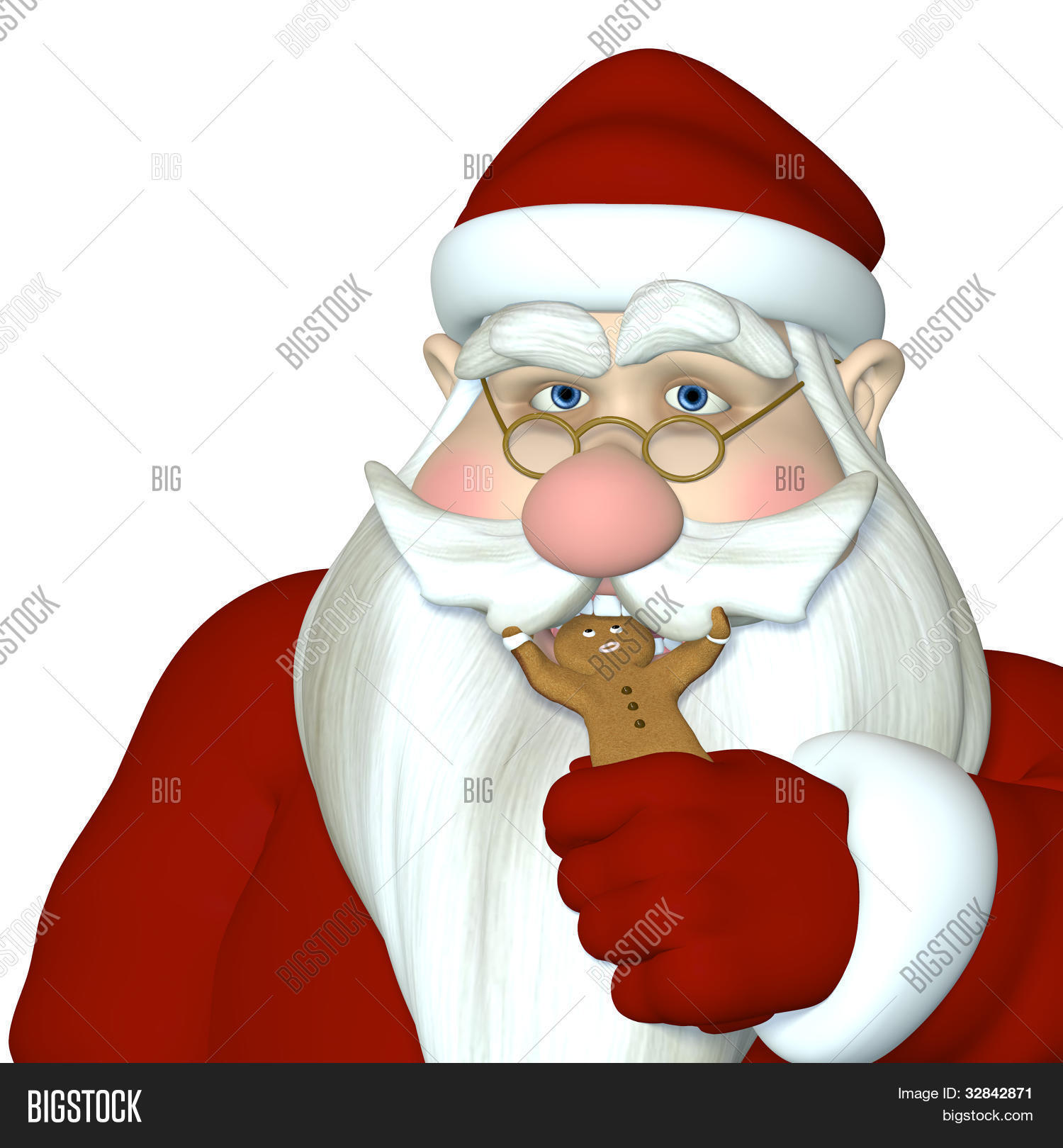 Santa Gingerbread Man Image & Photo (Free Trial) | Bigstock