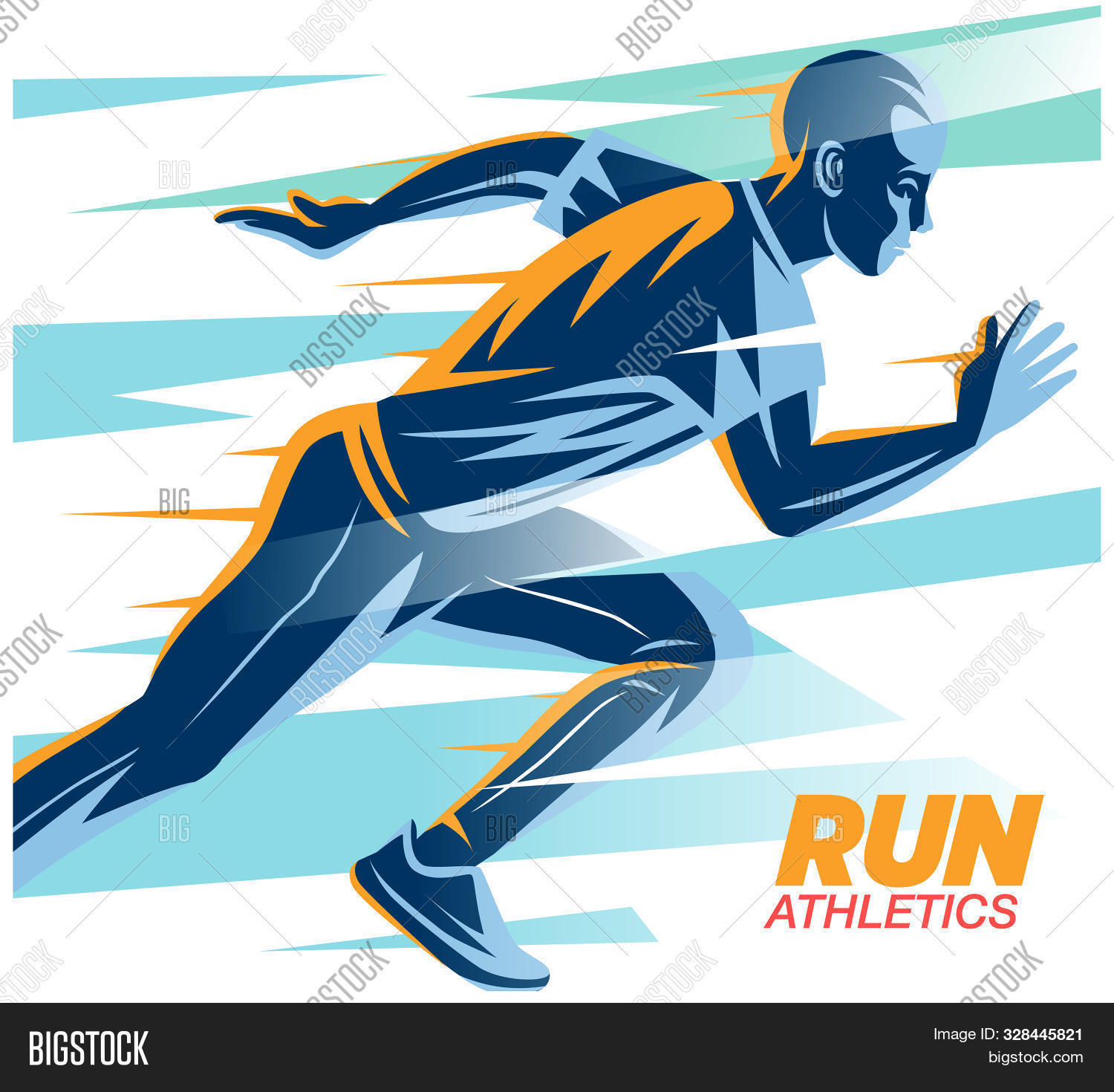 Art Concept Running Vector & Photo (Free Trial) | Bigstock