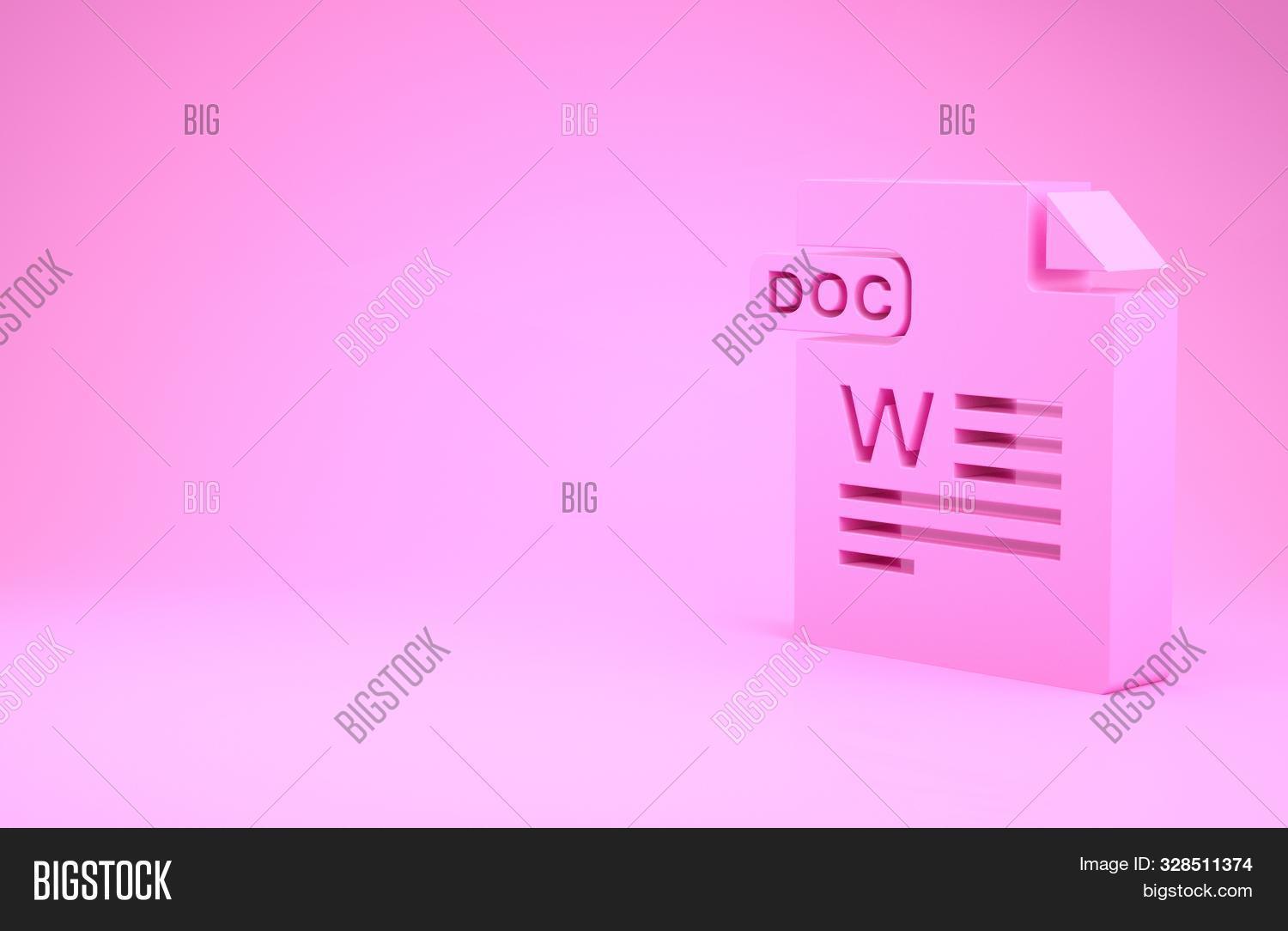 Imagen y foto Pink Doc File (prueba gratis) | Bigstock