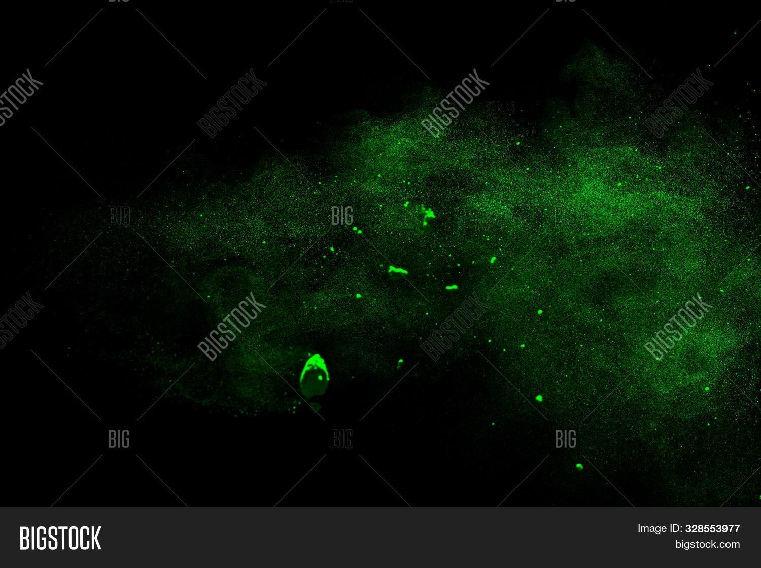 Green Powder Explosion Image & Photo (Free Trial) | Bigstock