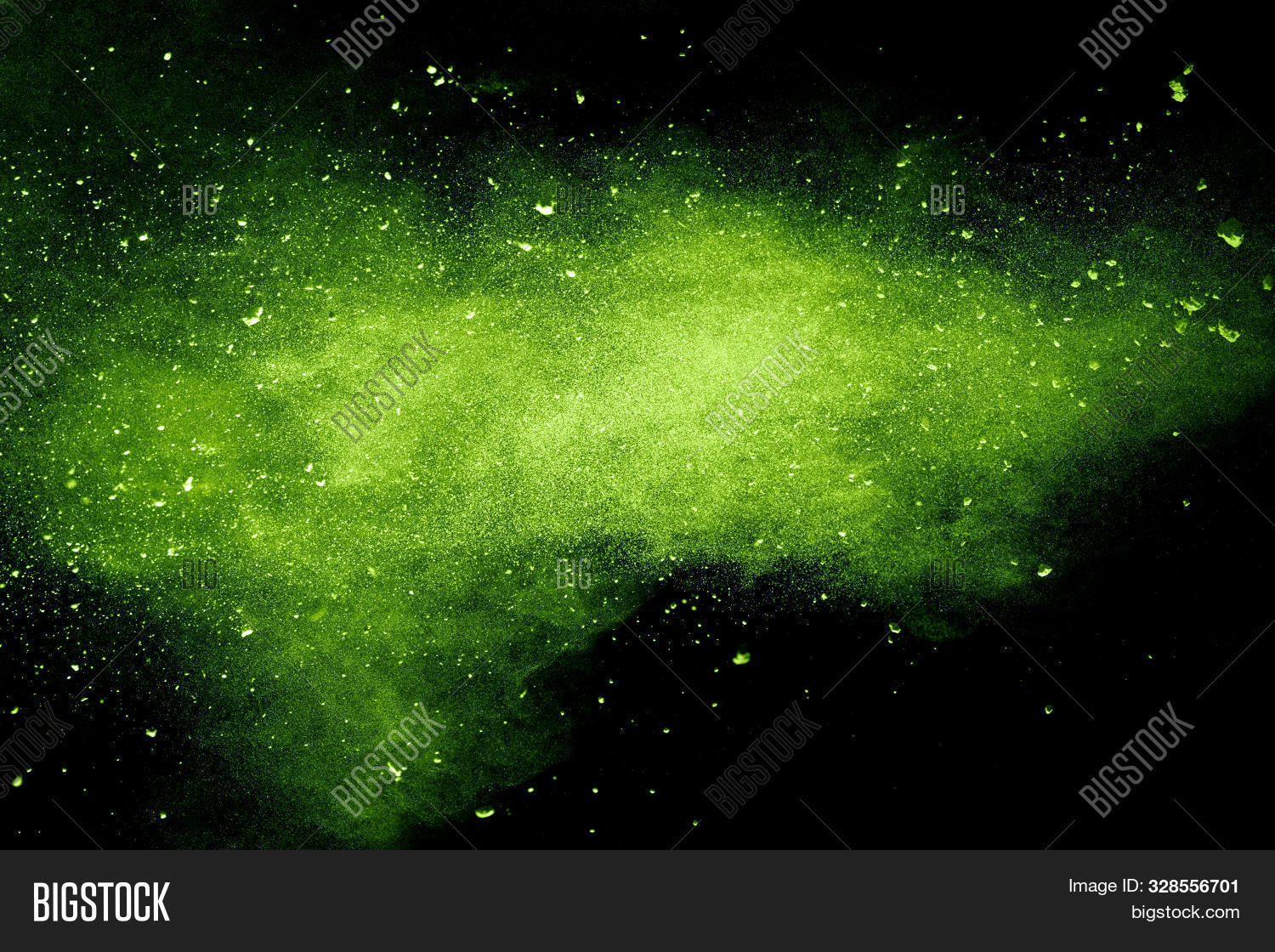 Green Powder Explosion Image & Photo (Free Trial) | Bigstock