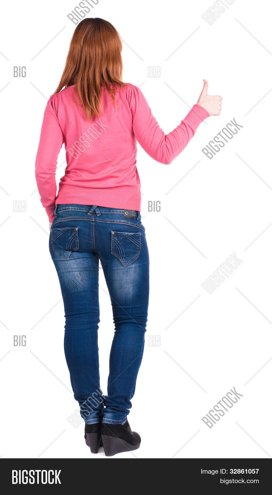 Back View Young Image & Photo (Free Trial) | Bigstock