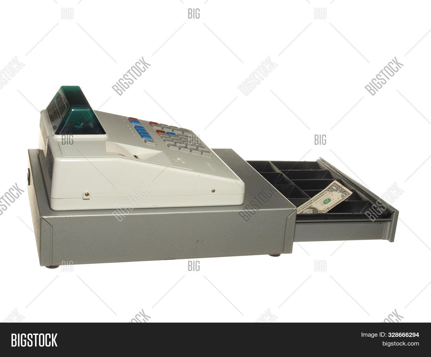 Cash Register On White Image & Photo (Free Trial) | Bigstock