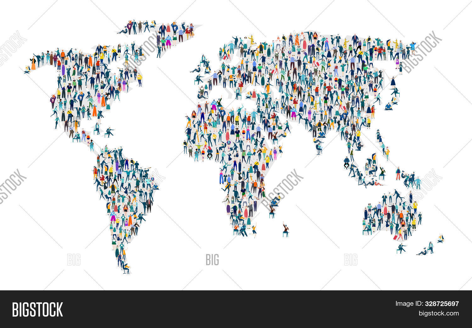 World Map. Large Group Image & Photo (Free Trial) | Bigstock