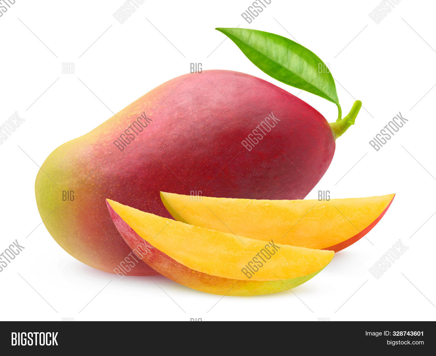 Imagen y foto Isolated Red Mango (prueba gratis) | Bigstock