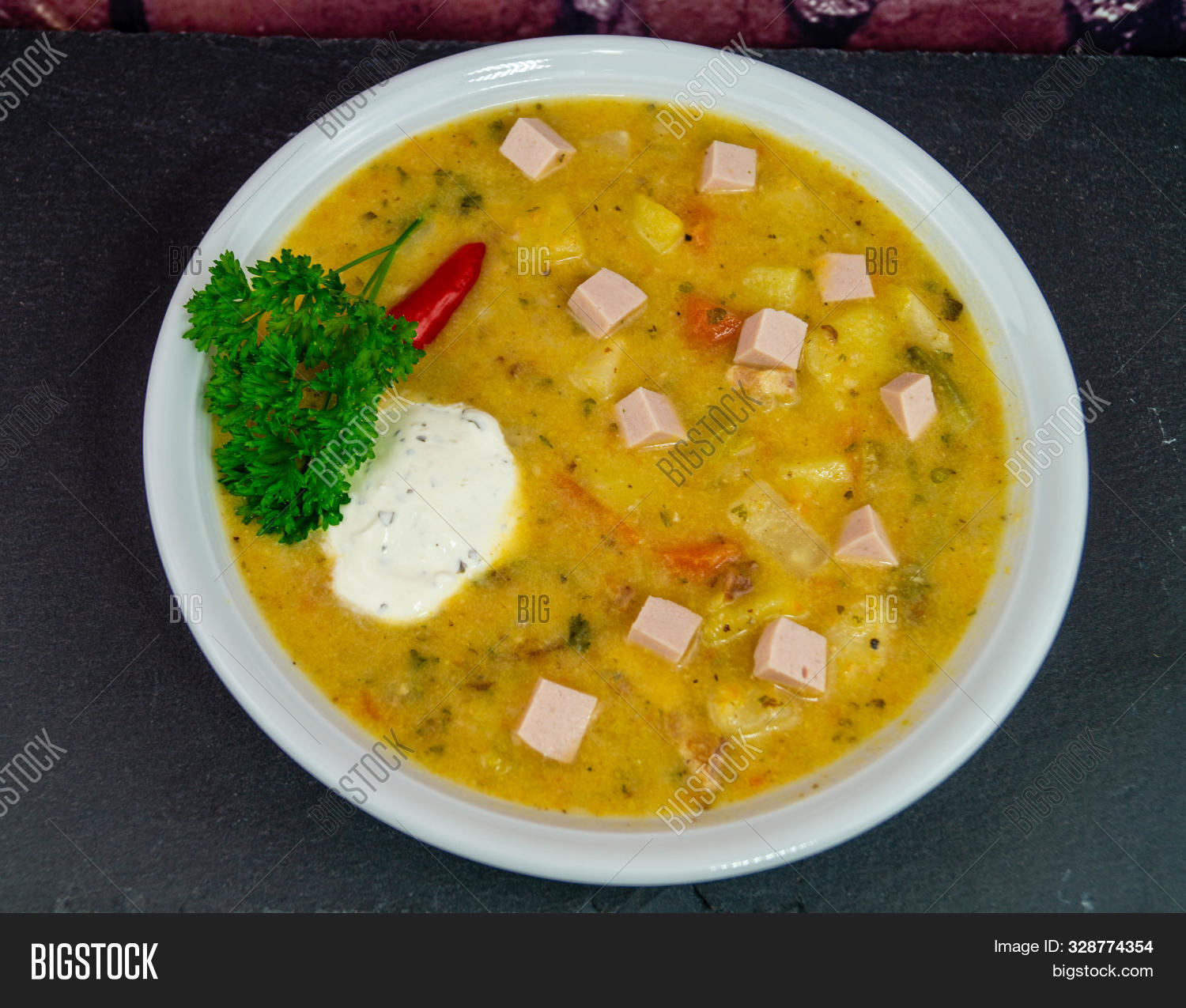 Potato Soup Parsley Image & Photo (Free Trial) | Bigstock