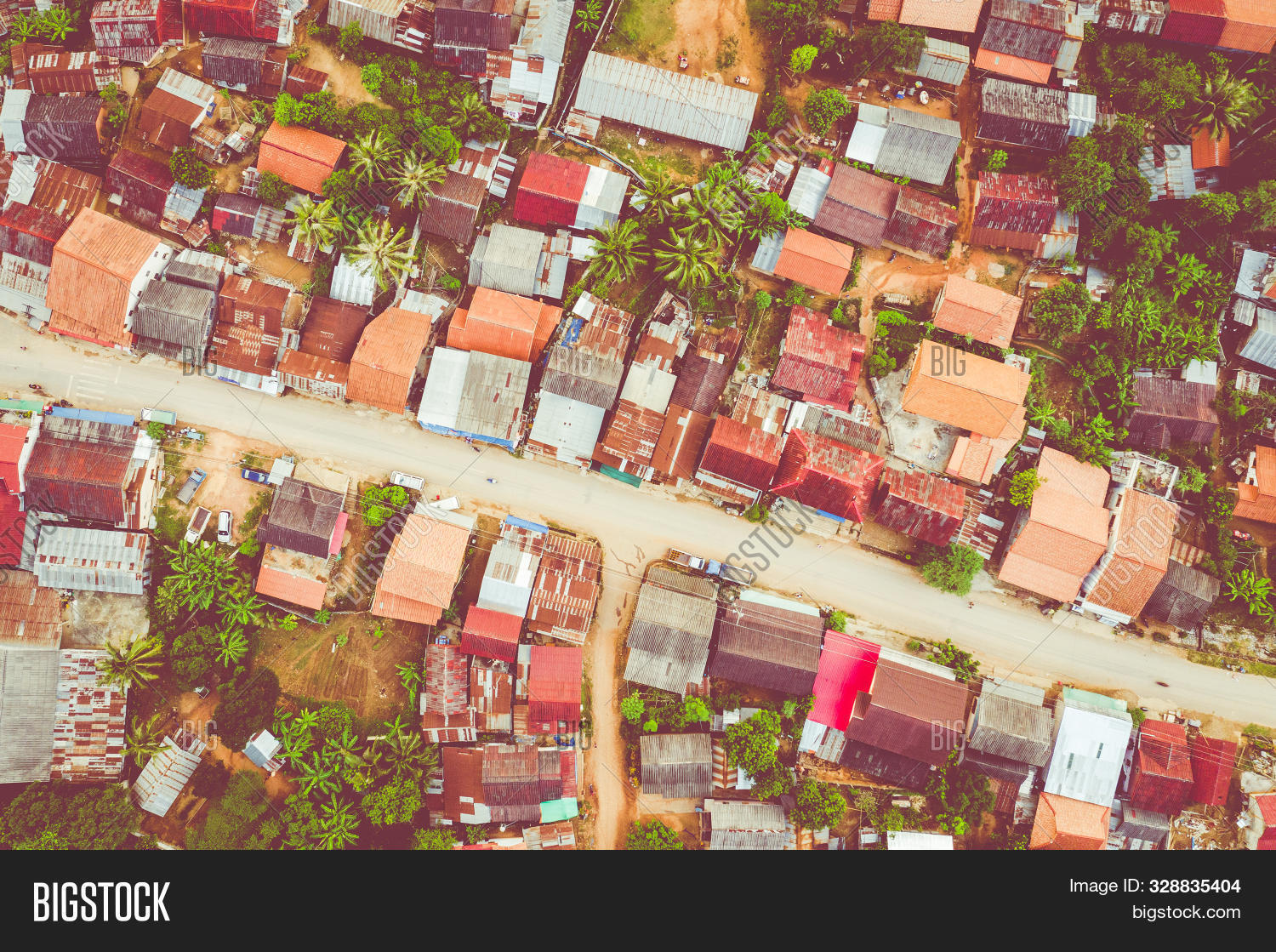 Aerial View Village Image & Photo (Free Trial) | Bigstock
