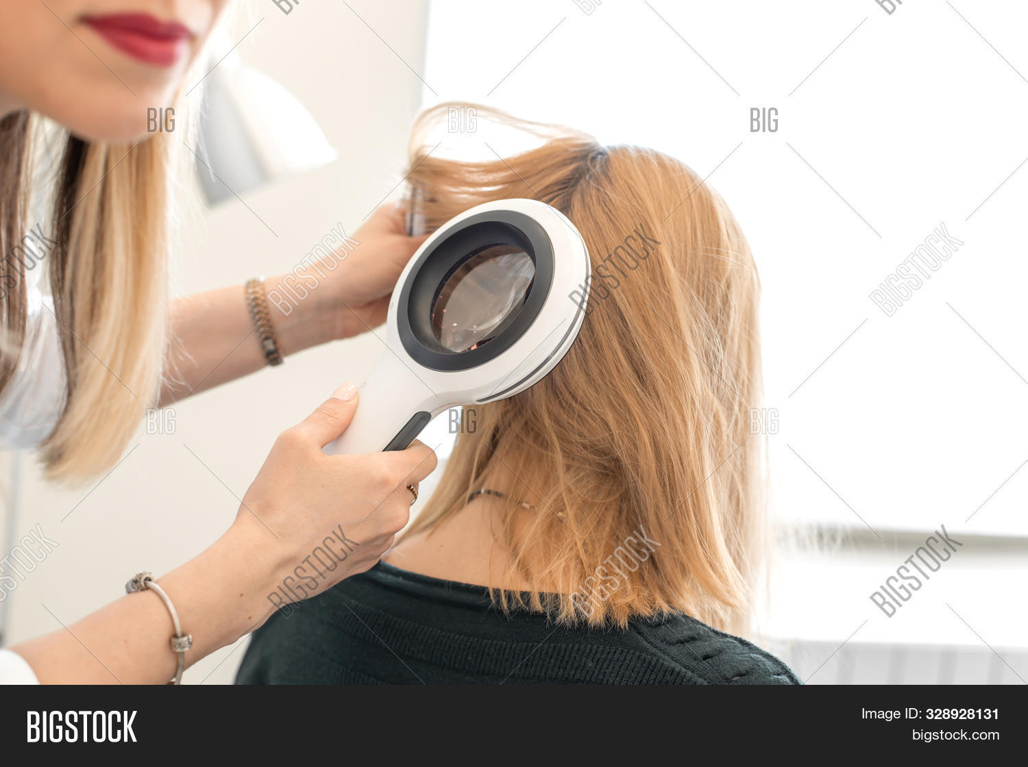 Trichologist Examines Image & Photo (Free Trial) | Bigstock