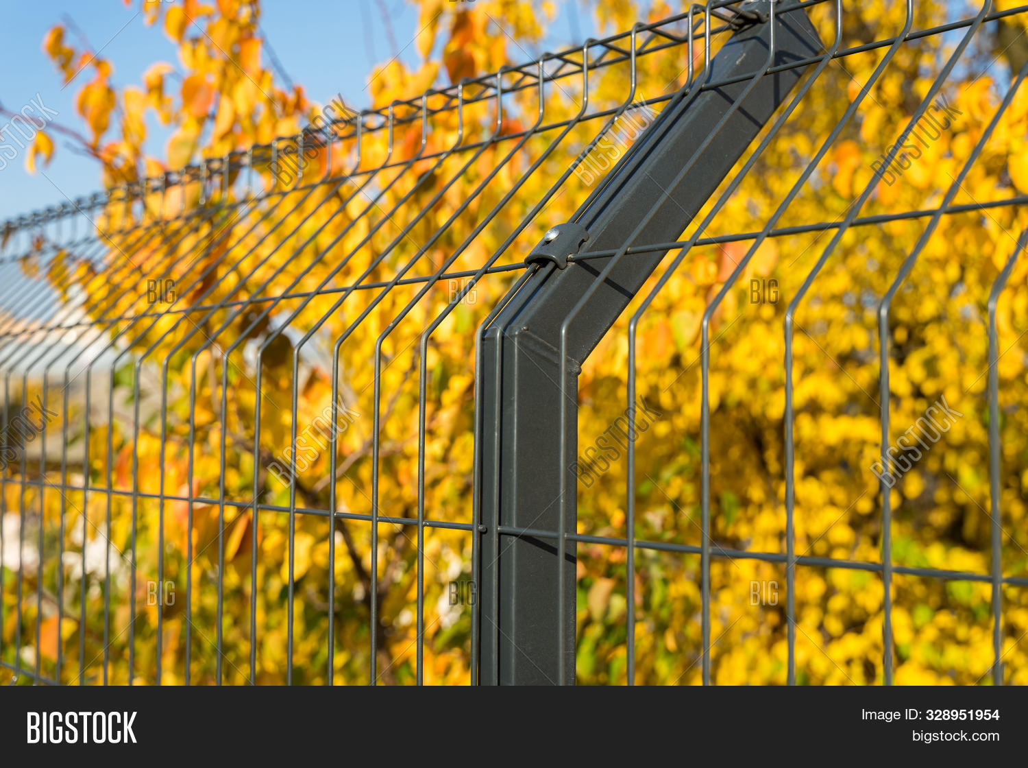 Steel Grating Fence Image & Photo (Free Trial) | Bigstock