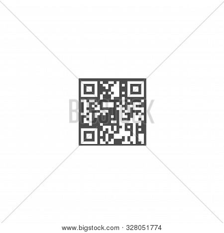 Qr Code Gray Flat Vector & Photo (Free Trial) | Bigstock