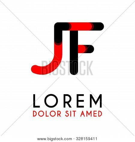 Initial Letter Jf Red Vector & Photo (Free Trial) | Bigstock