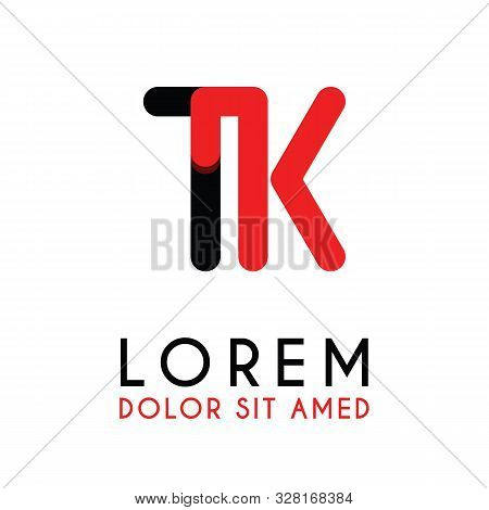 Initial Letter Tk Red Vector & Photo (Free Trial) | Bigstock