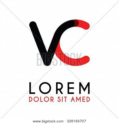 Initial Letter Vc Red Vector & Photo (Free Trial) | Bigstock