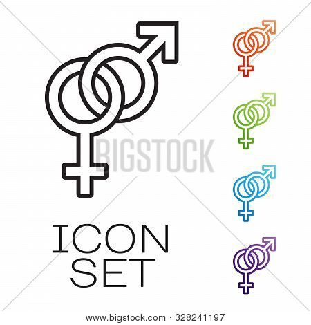 Black Line Gender Vector & Photo (Free Trial) | Bigstock