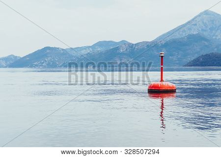 Red Buoy Floating On Image & Photo (Free Trial) | Bigstock
