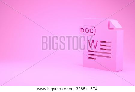 Imagen y foto Pink Doc File (prueba gratis) | Bigstock