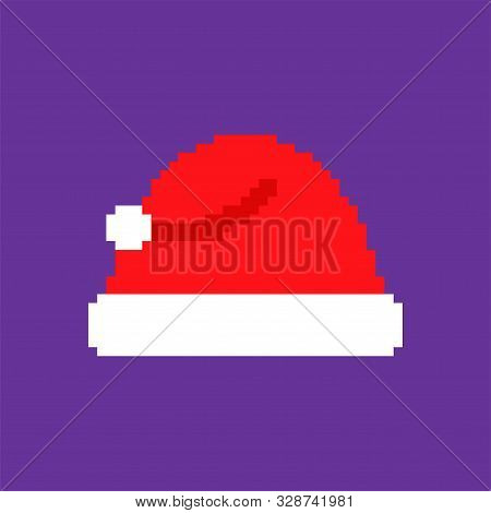 Santa Hat Pixel Art. Vector & Photo (Free Trial) | Bigstock