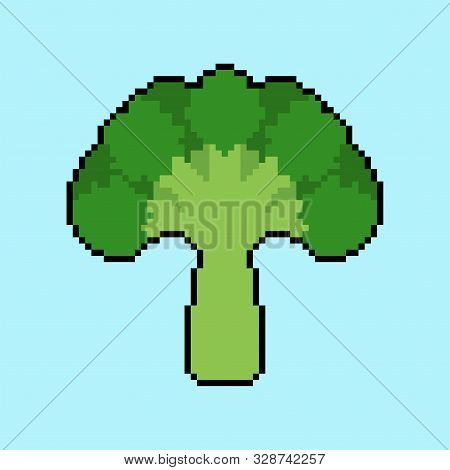 Broccoli Pixel Art. Vector & Photo (Free Trial) | Bigstock